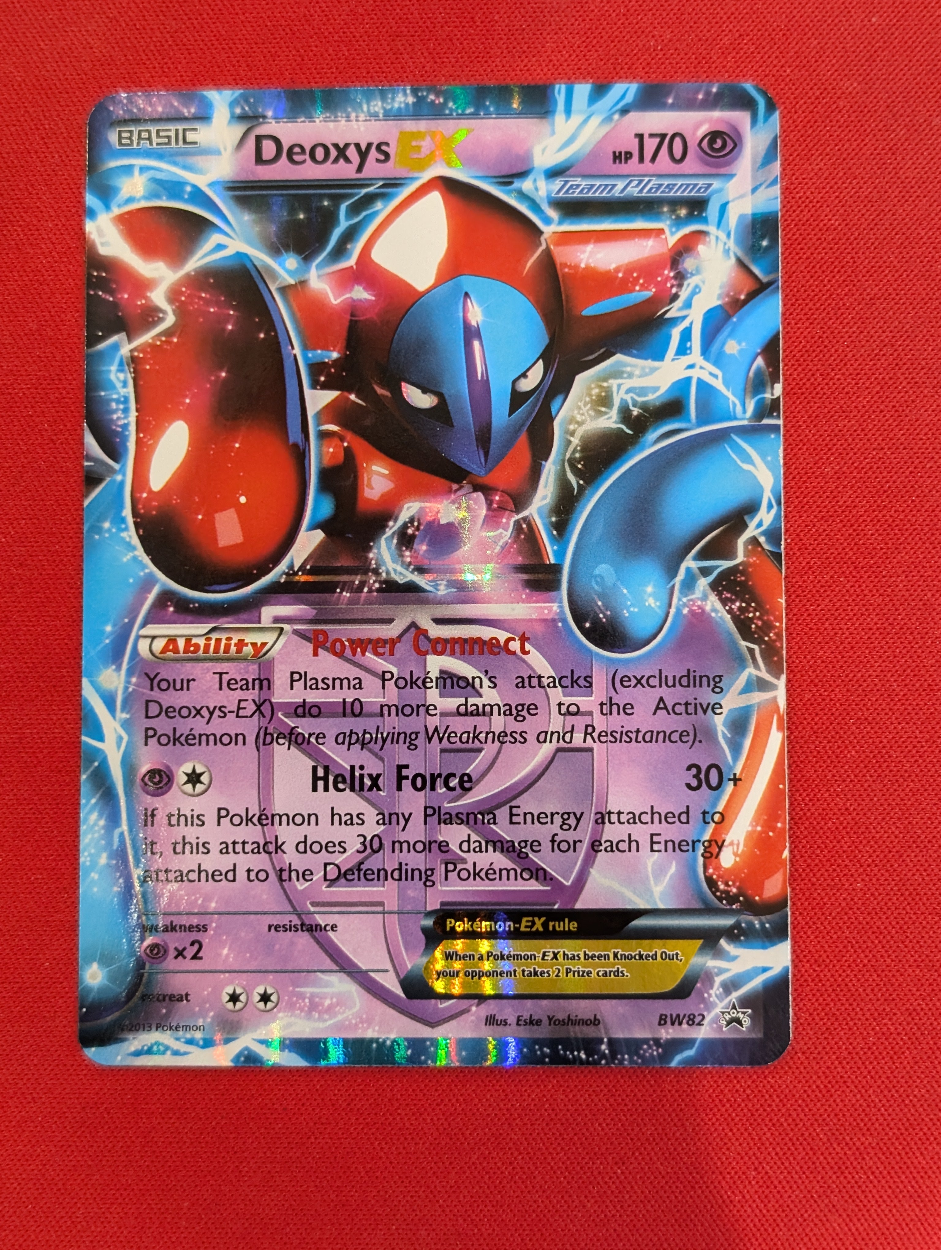 #BW82 Deoxys EX (Team Plasma) Black and White Promos – Clubhouse Cards