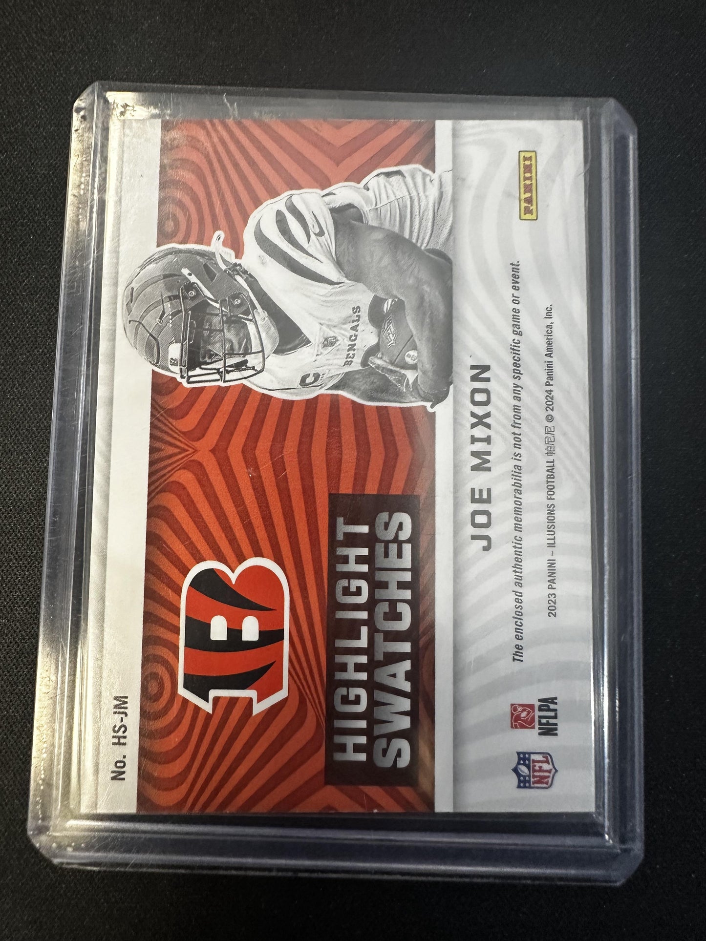 #HS-JM Joe Mixon 2023 Panini Illusions /50 Bengals Highlight Swatches ...