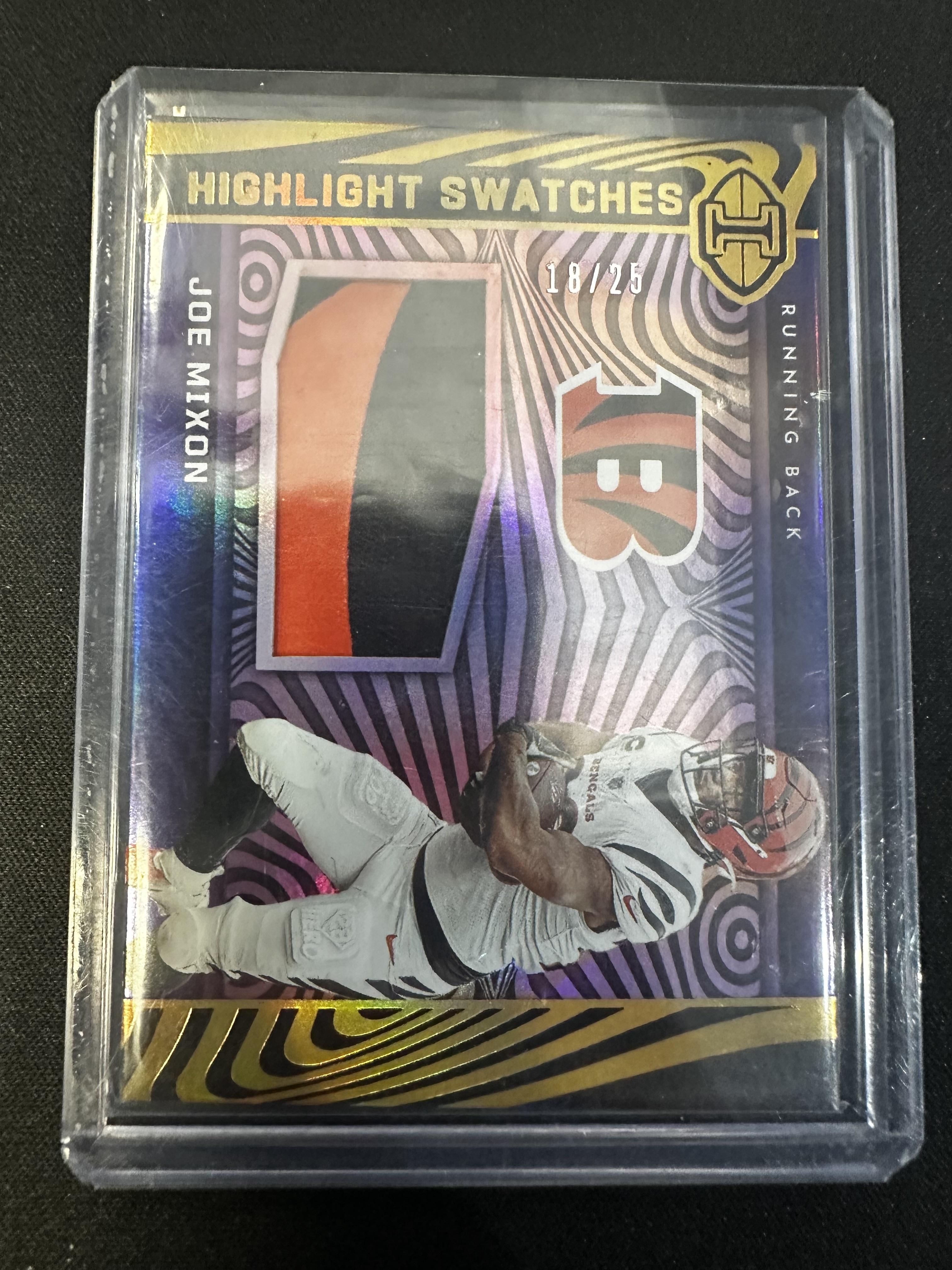 #HS-JM Joe Mixon 2023 Panini Illusions /50 Bengals Highlight Swatches ...