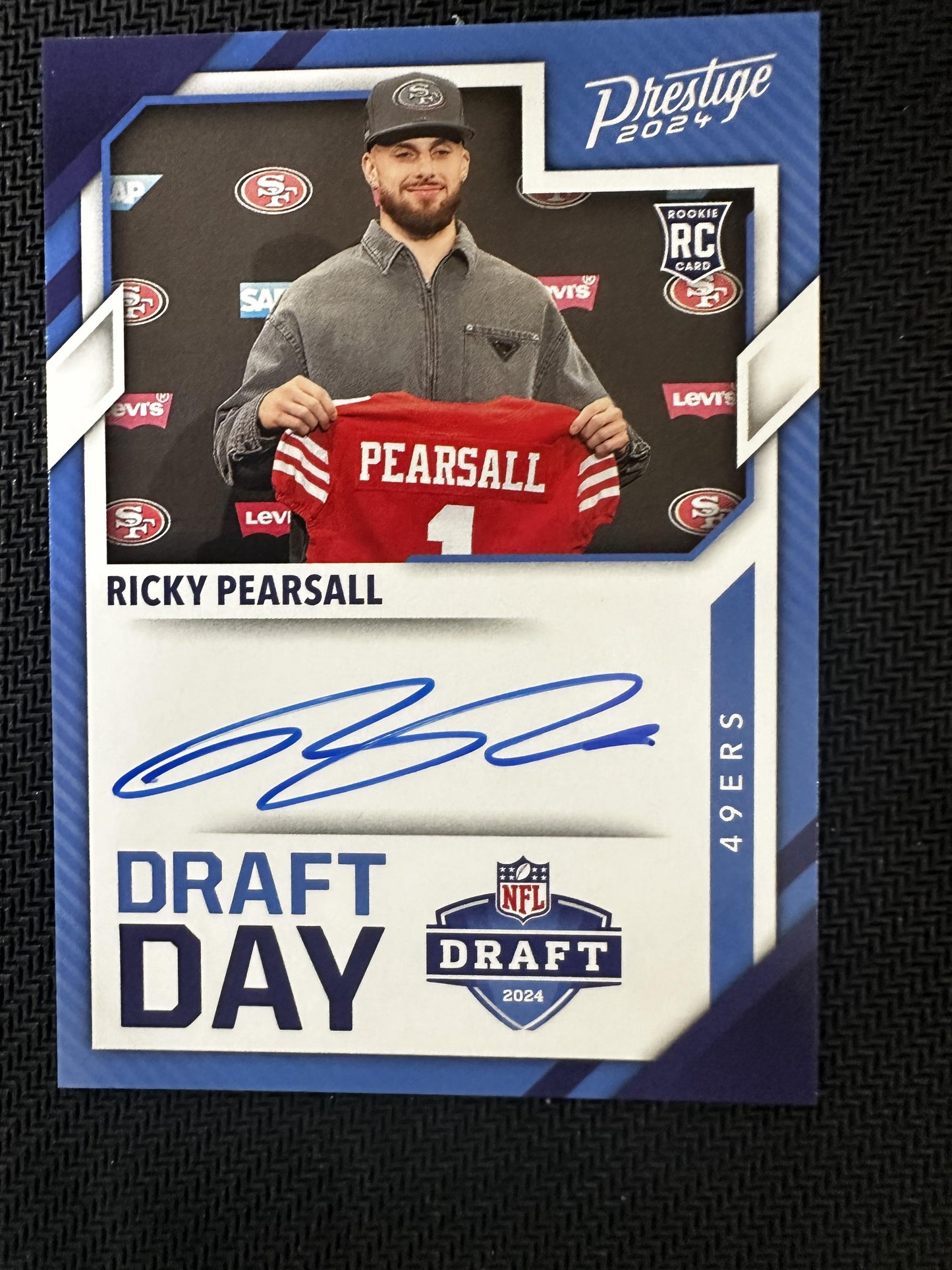 #DDS-RPL Ricky Pearsall 2024 Panini Prestige Auto 49ers Draft Day Sign ...