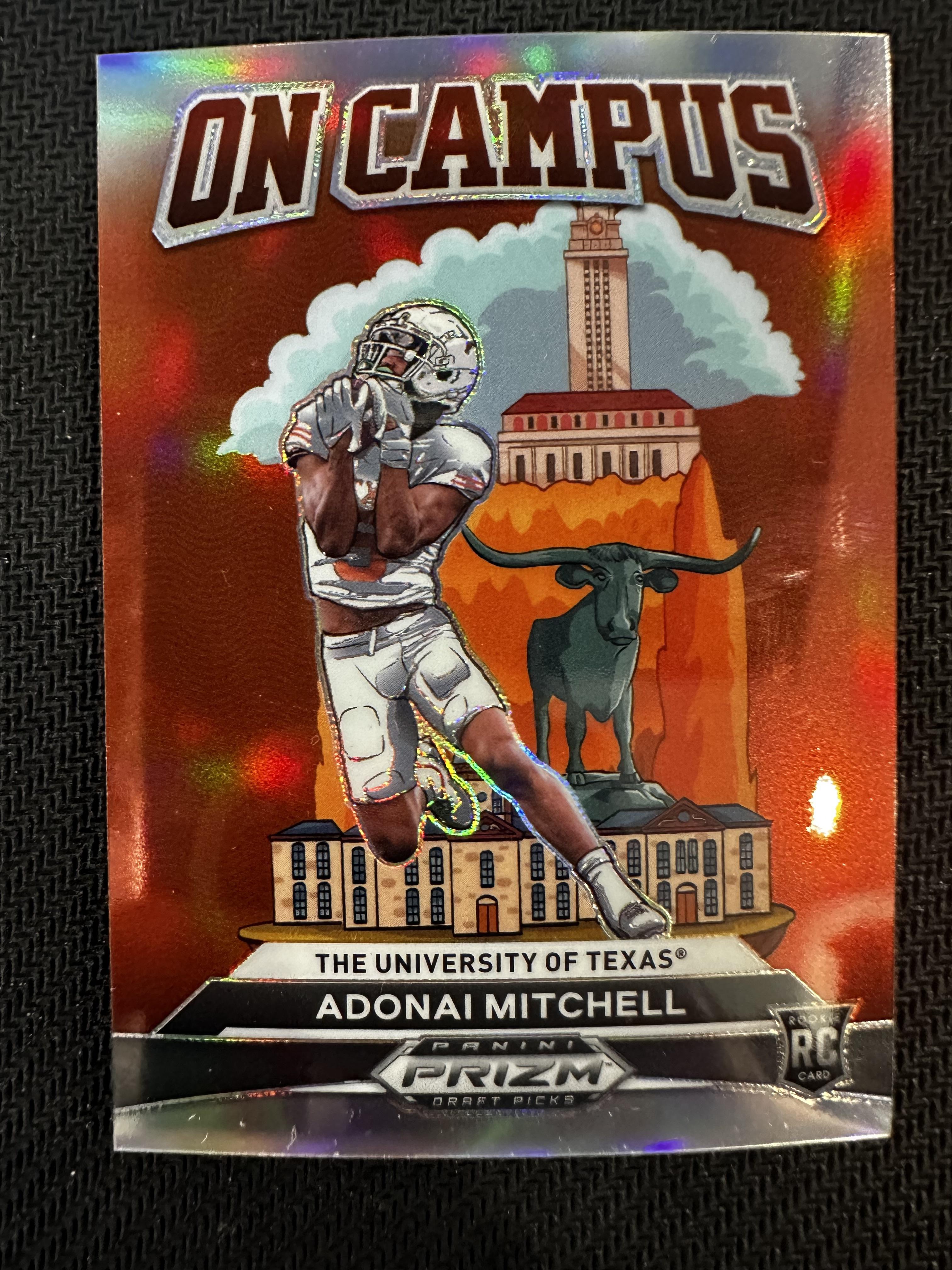 #OC-AML Adonai Mitchell 2024 Panini Prizm Draft Picks On Campus ...