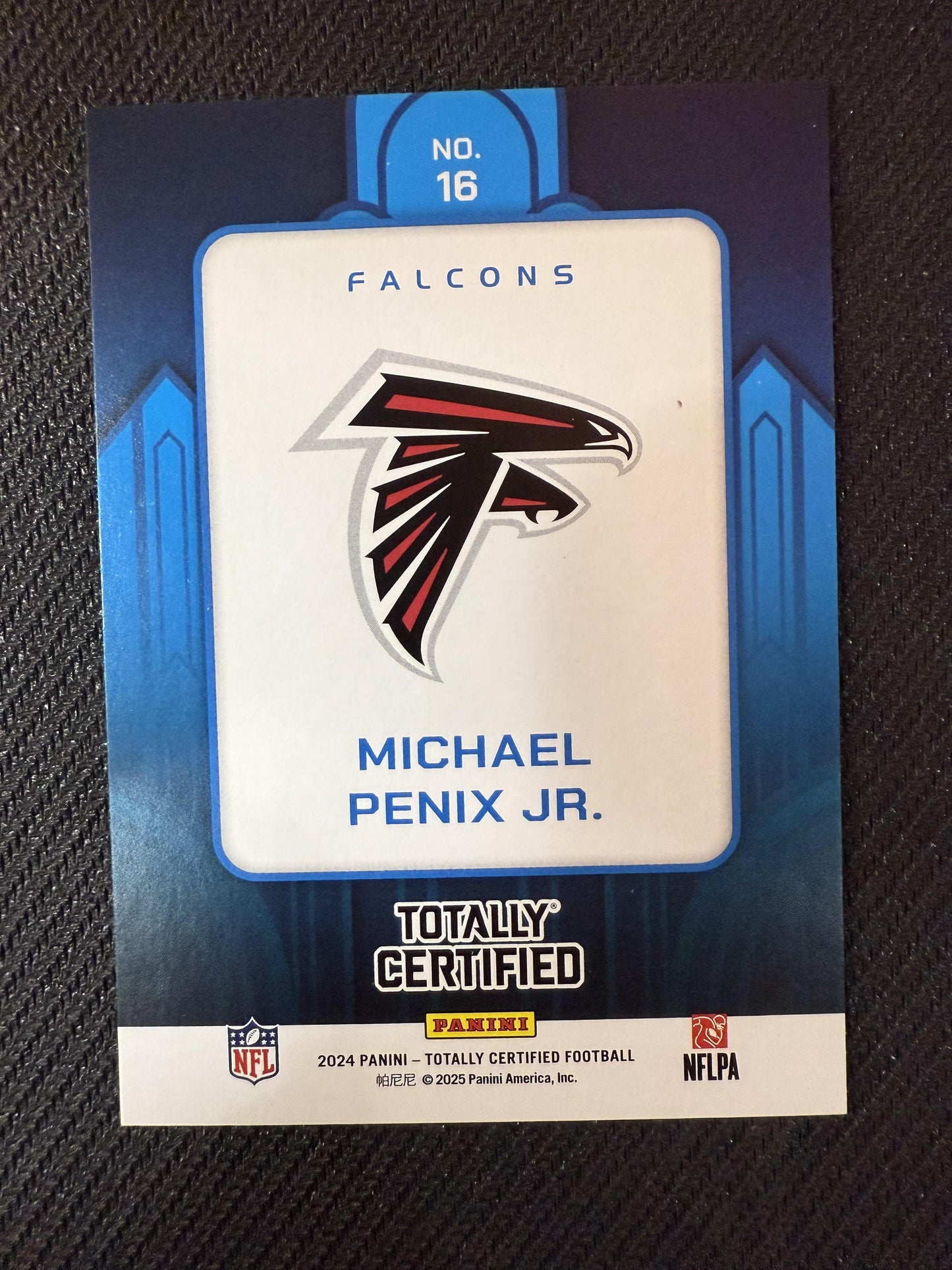 #16 Michael Penix Jr. 2024 Panini Totally Certified Metropolis ...