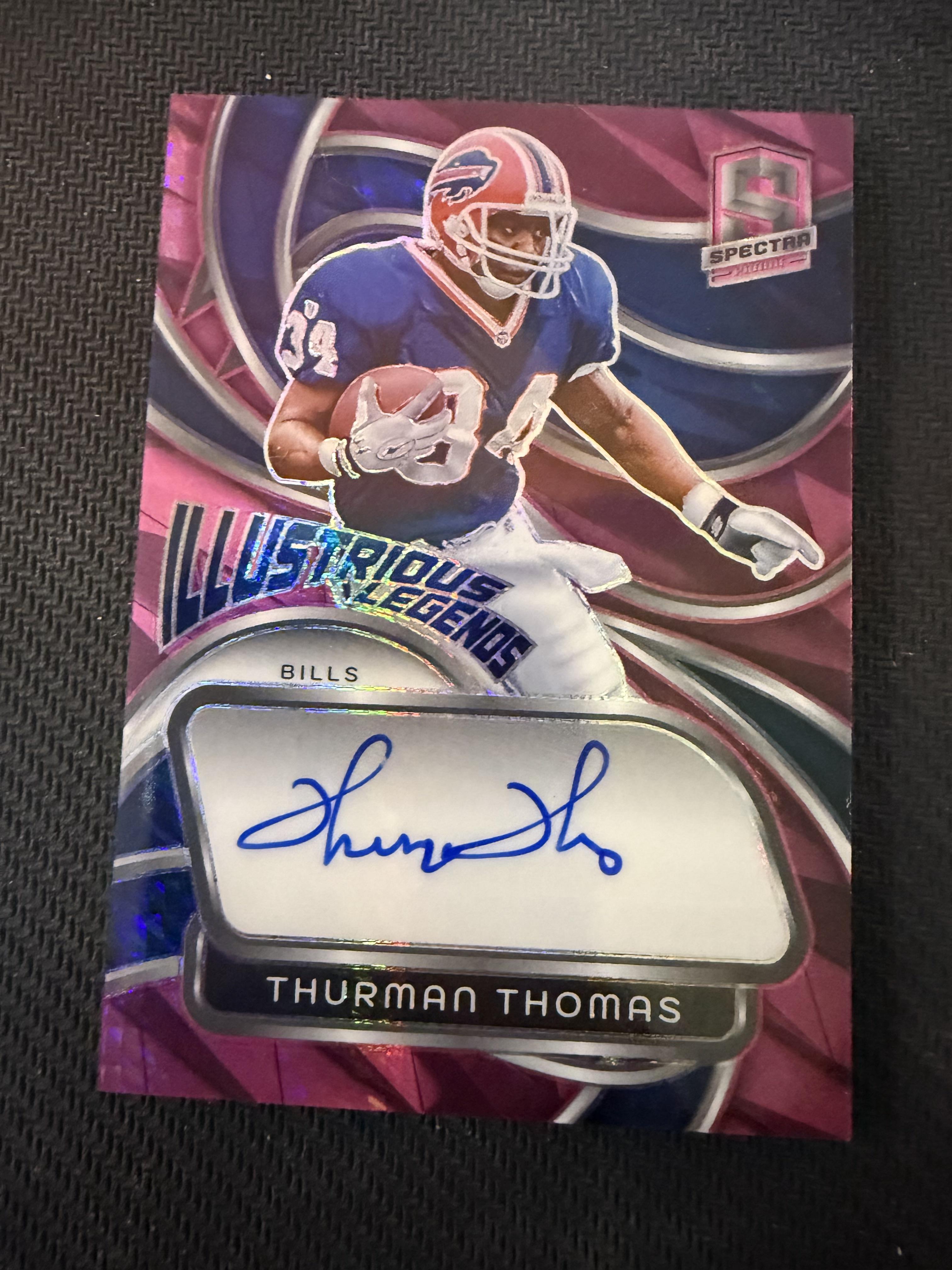 #IL-TTS Thurman Thomas 2024 Panini Spectra Auto /15 Illustrious Legend ...