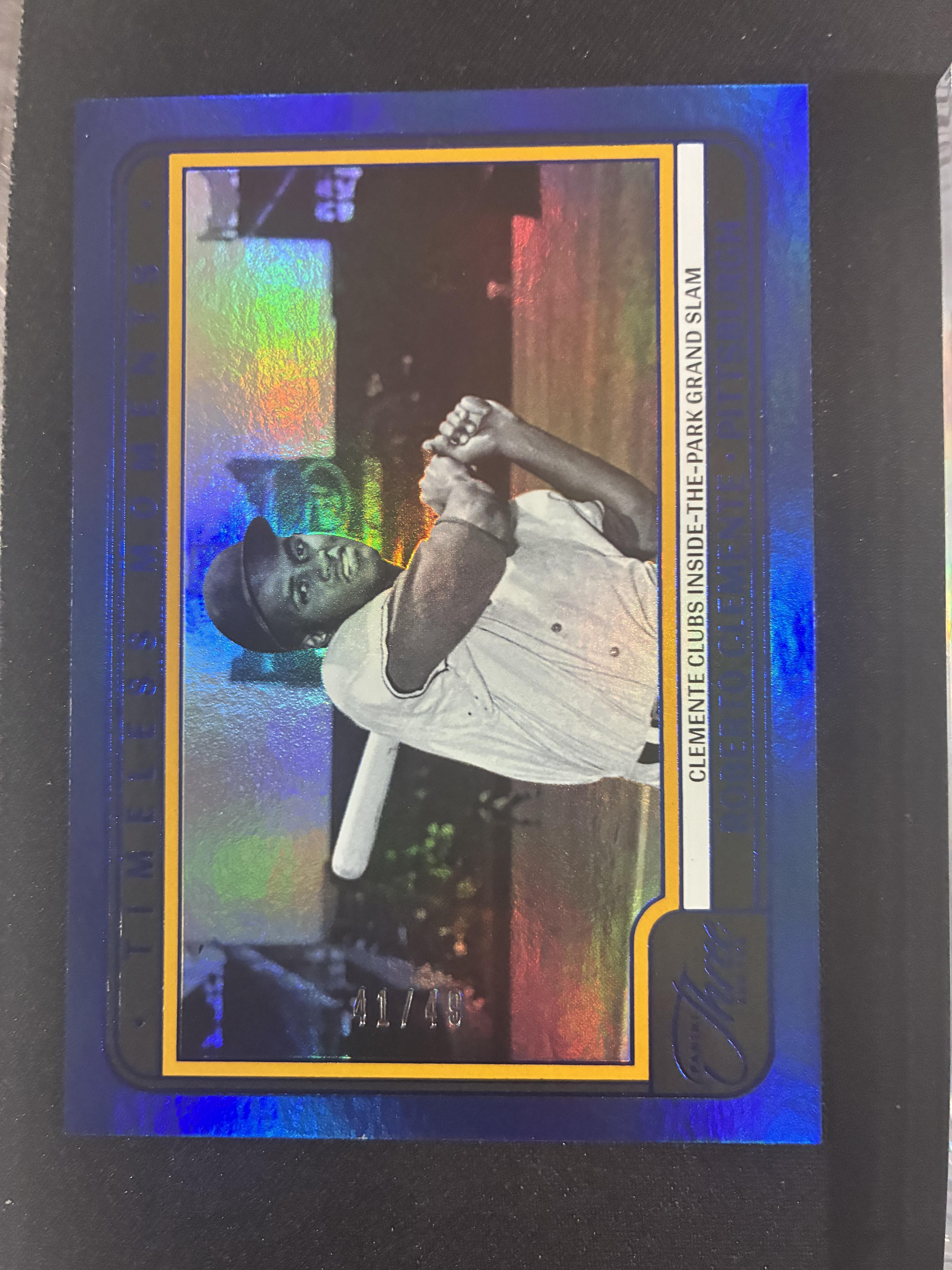 #2 ROBERTO CLEMENTE 2025 PANINI THREE AND TWO TIMELESS MOMENTS BLUE /49 ...