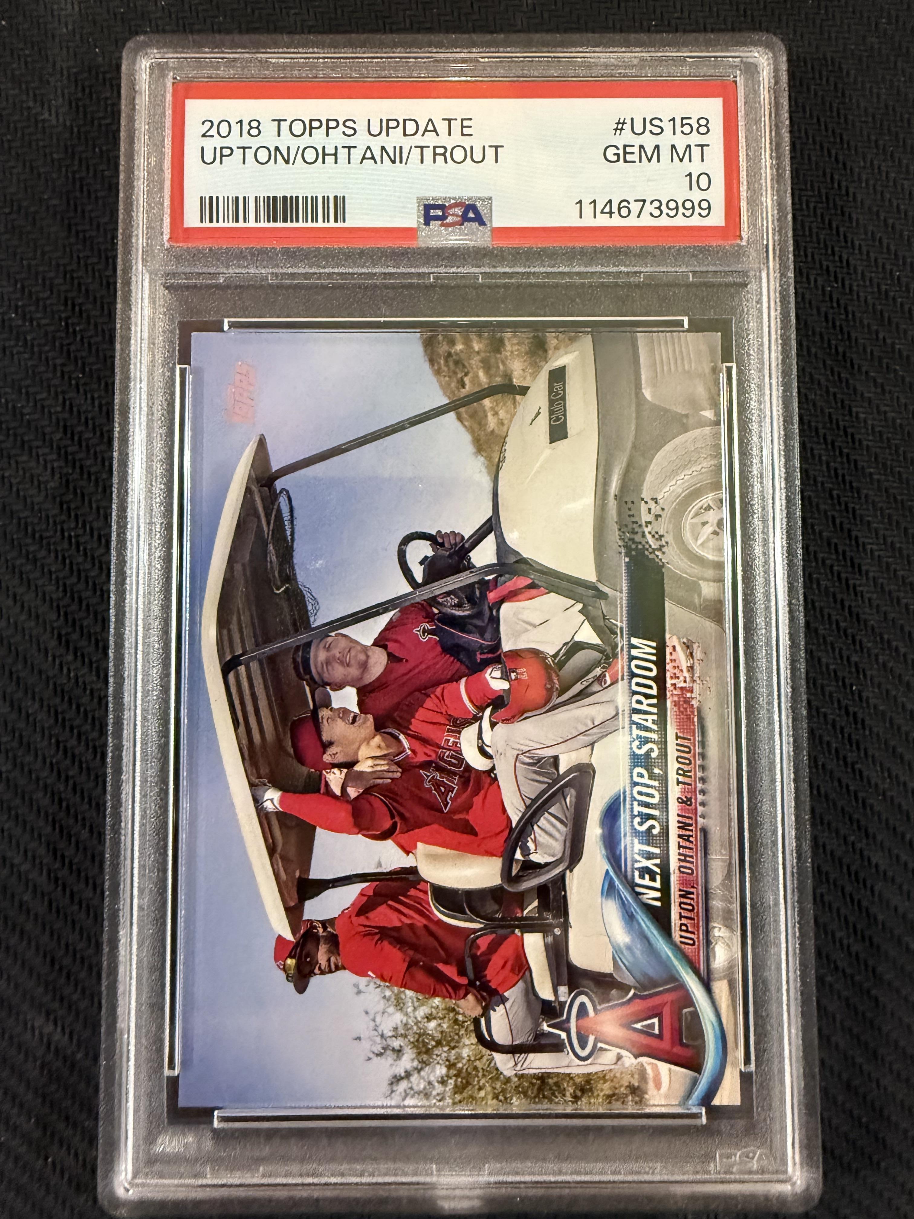#US158 Justin Upton / Shohei Ohtani / Mike Trout 2018 Topps Update ...