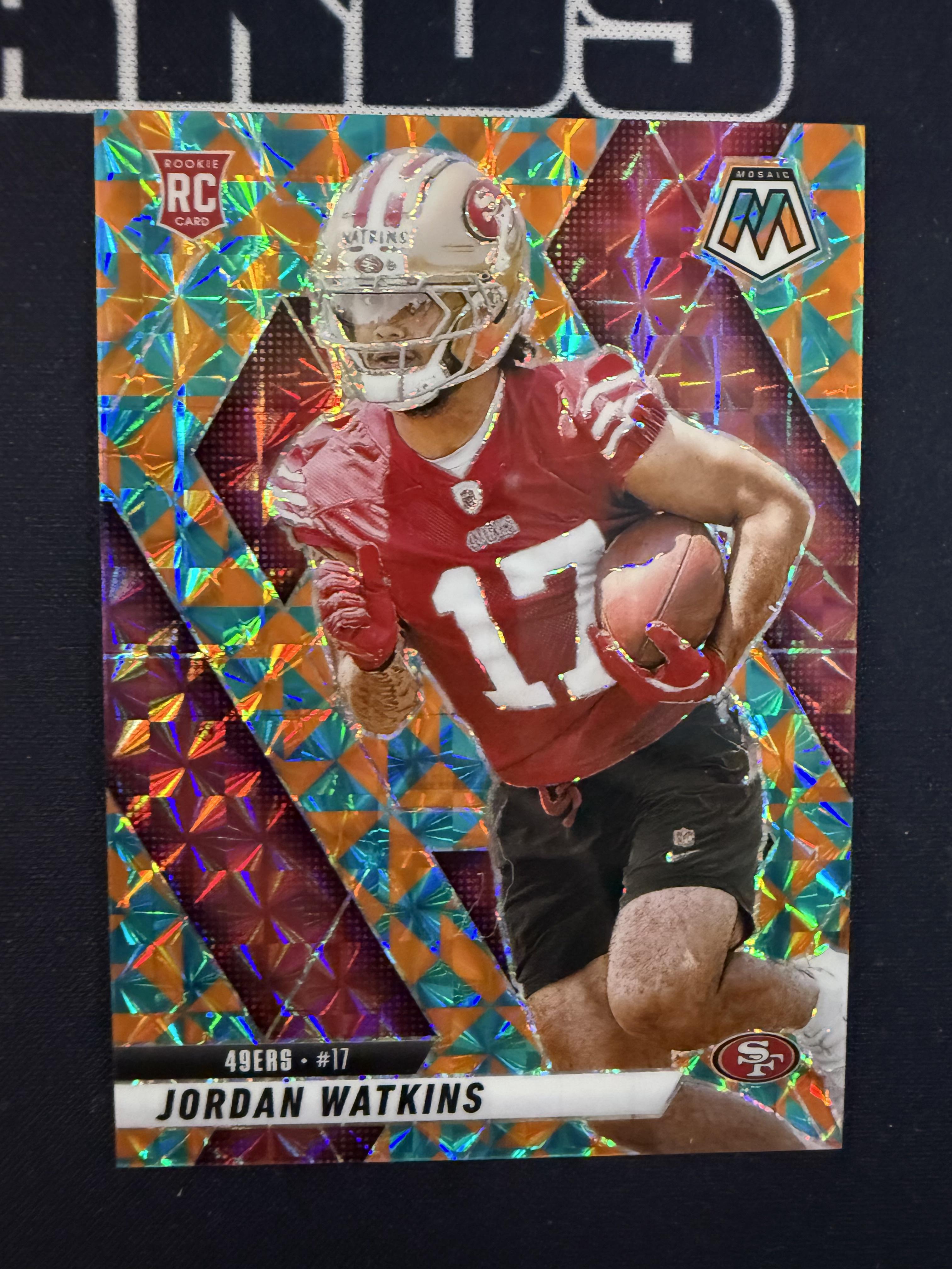 #359 Jordan Watkins 2025 Panini Mosaic /15 49ers Mosaic Tessellation ...