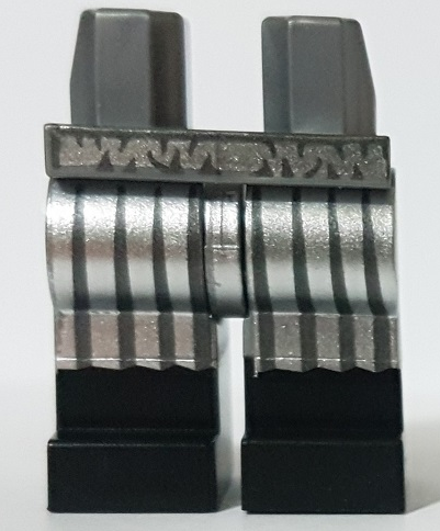 Part 970c00pb1276 - Hips and Legs with Black Boots, Metallic Silver Be ...