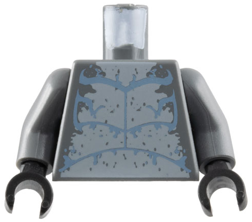 Part 973pb0800c01 - Torso Atlantis with Sand Blue Muscles Outline on L ...