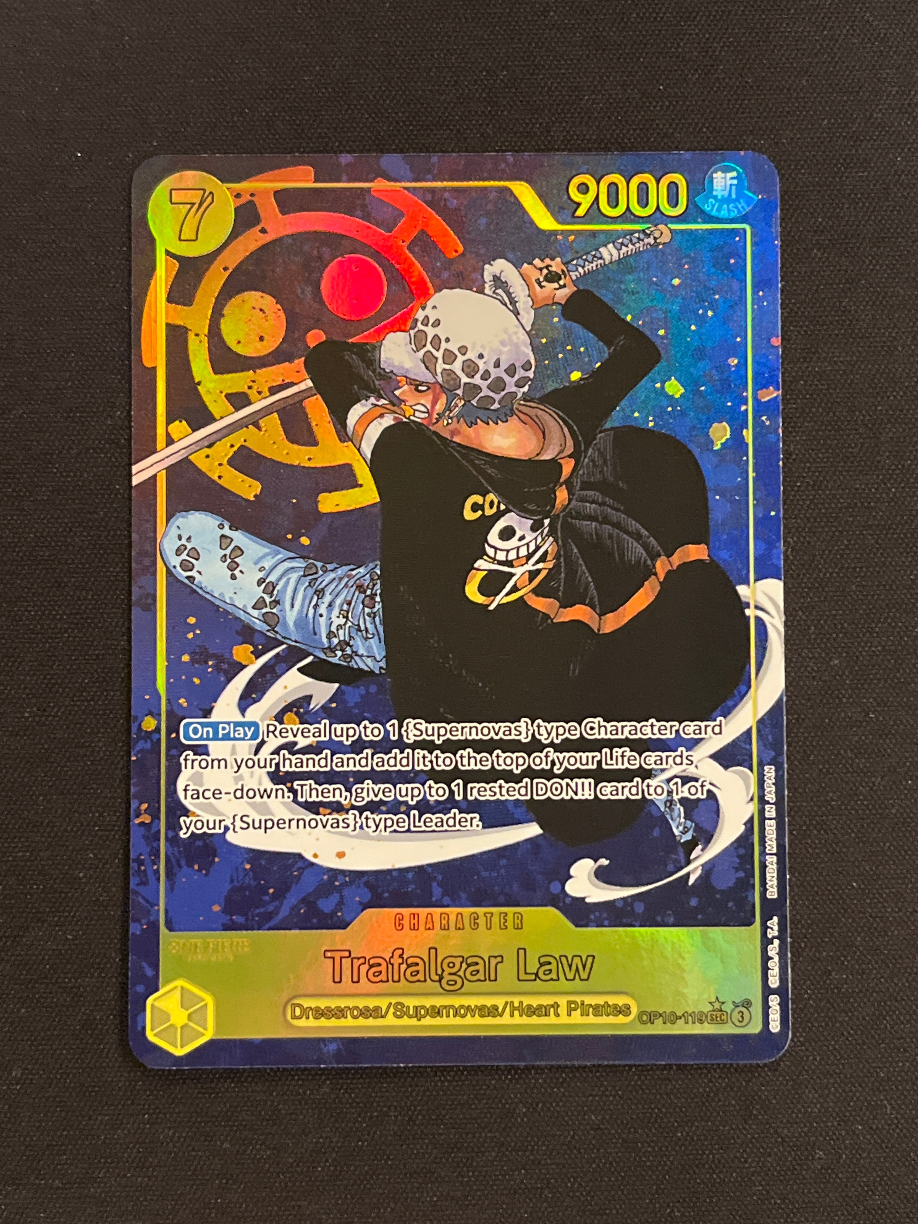Trafalgar Law OP10-119 Alt-Art (SEC) - Royal Blood – Clubhouse Cards