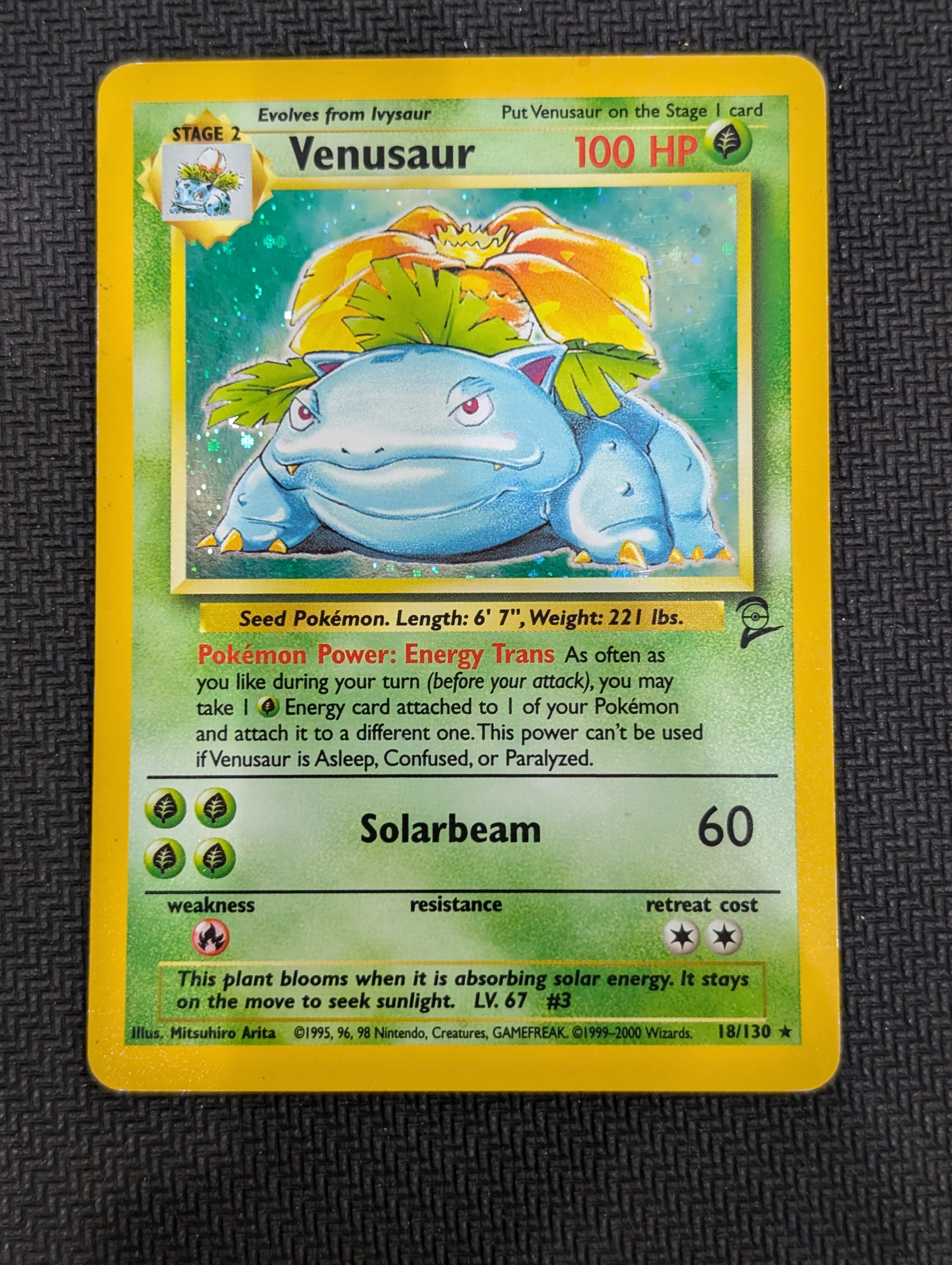#18/130 Venusaur Base Set 2 – Clubhouse Cards