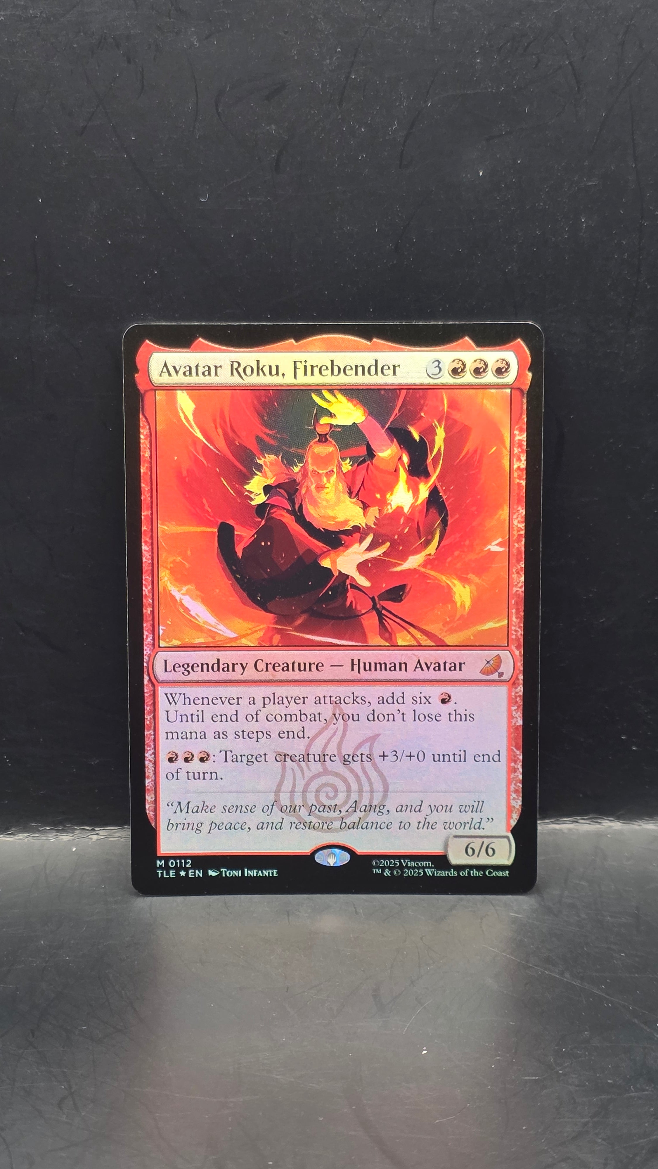 Avatar Roku, Firebender (Foil) #0112 -Avatar: The Last Airbender Etern ...