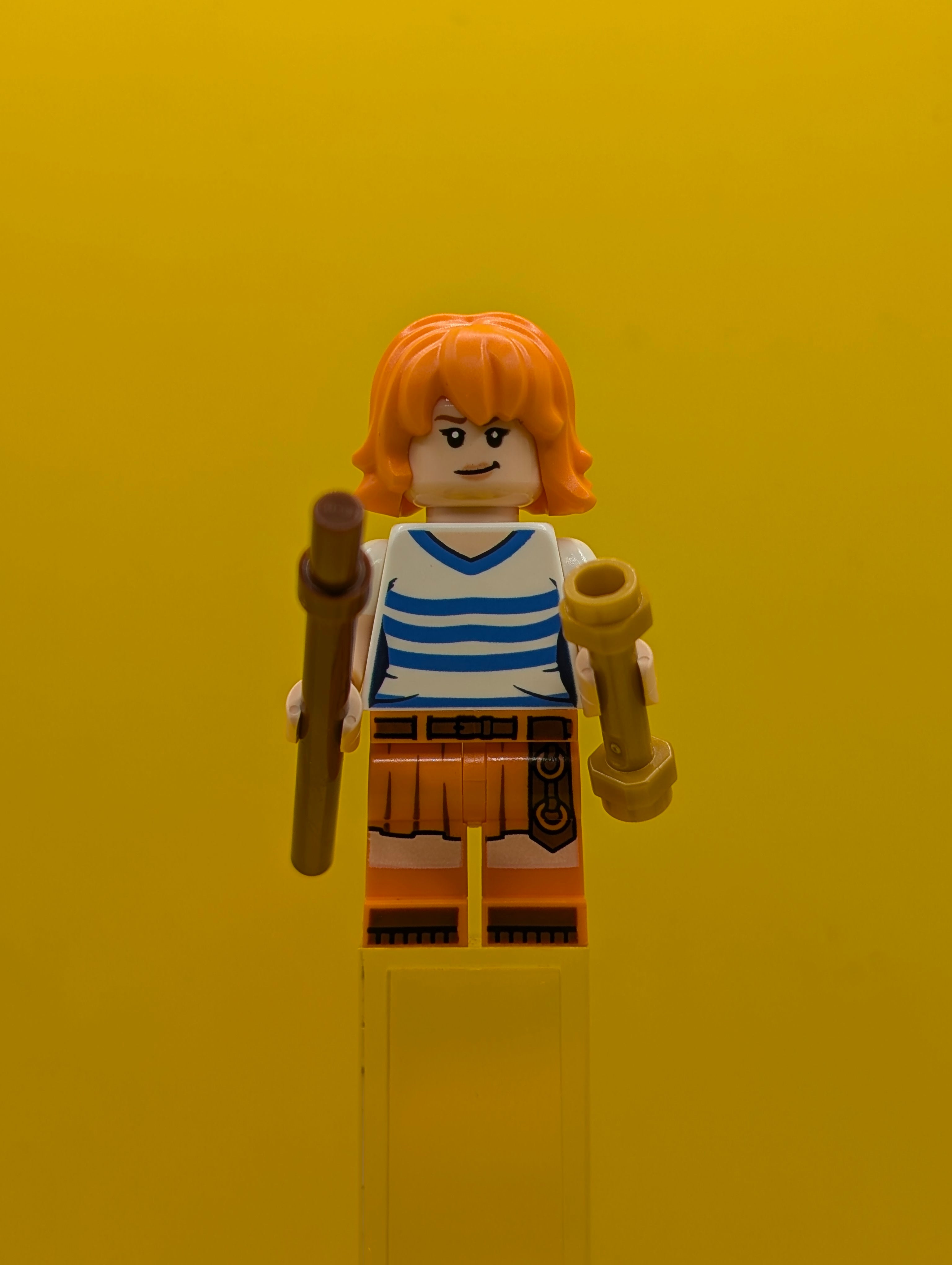 Nami White Shirt One Piece Lego Minifigure – Clubhouse Cards