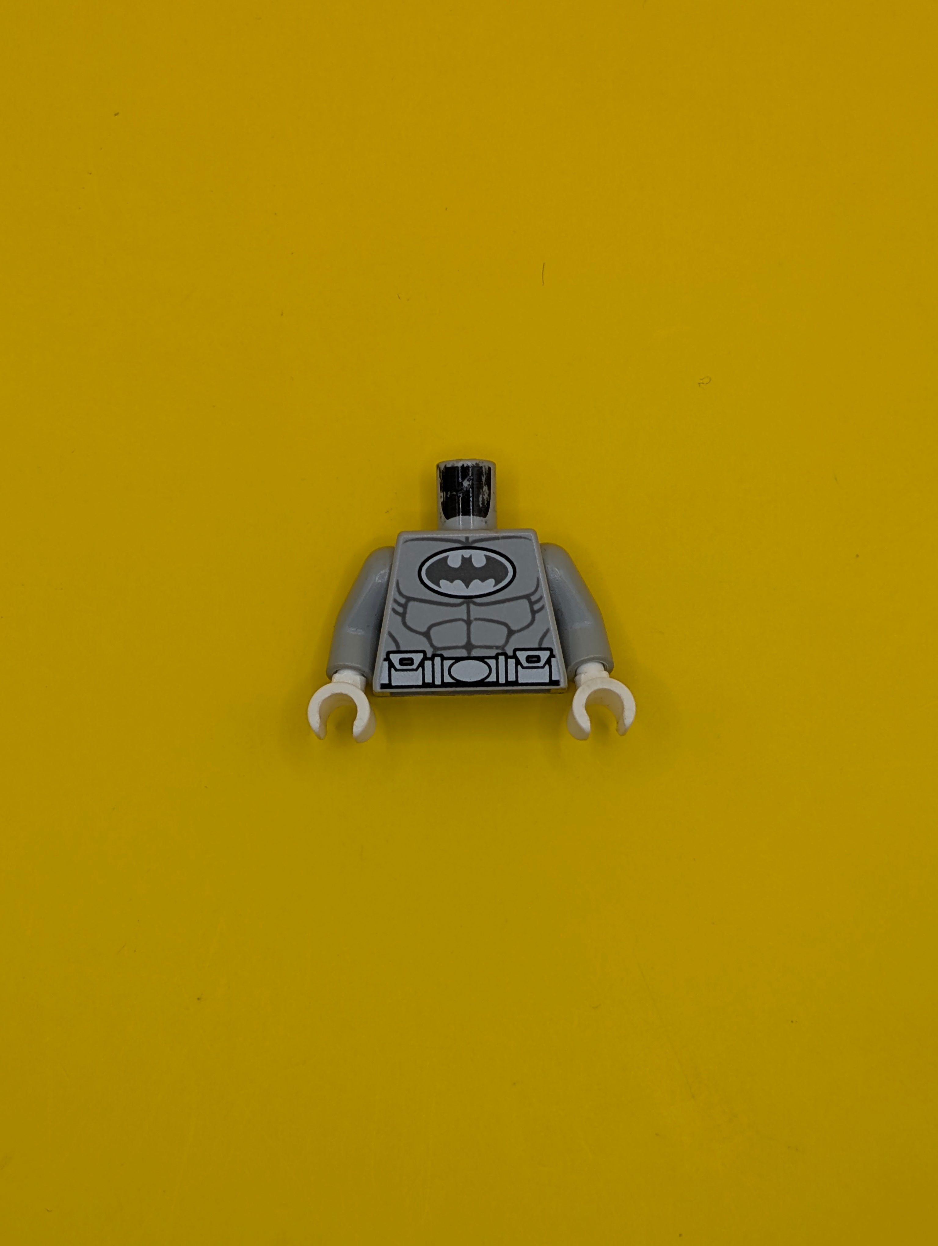 973pb1294c01 Torso Batman Logo in White Oval with Muscles and White Be ...
